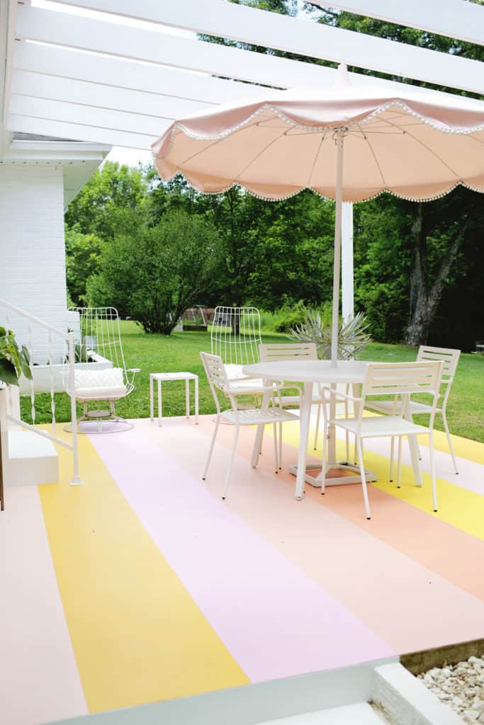 Striped Porch Floor DIY! - A Beautiful Mess