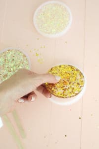 Acrylic Glitter Coaster DIY - A Beautiful Mess