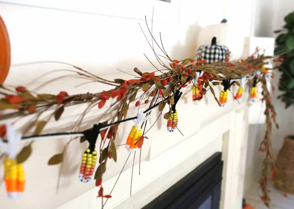 DIY Candy Corn Garland - A Beautiful Mess