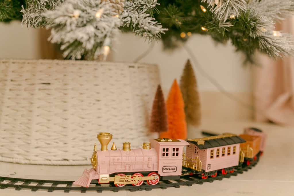 Our PINK Christmas Tree Train - A Beautiful Mess