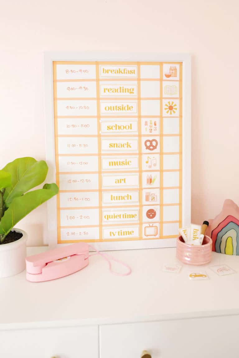 Toddler/Preschool Visual Schedule DIY (with Free Chart Printables!) - A ...