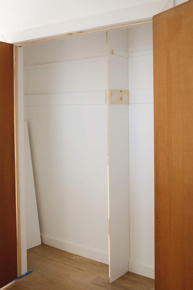 Divided Built-In Closet DIY - A Beautiful Mess