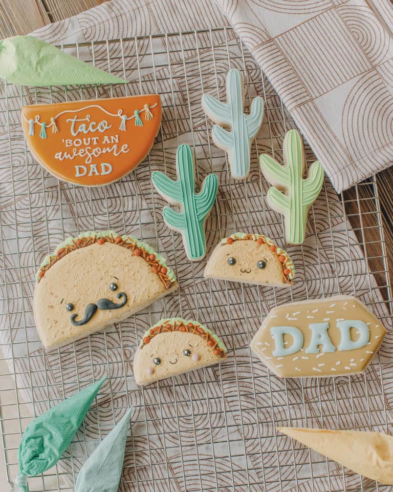 Father's Day Taco Cookies - A Beautiful Mess