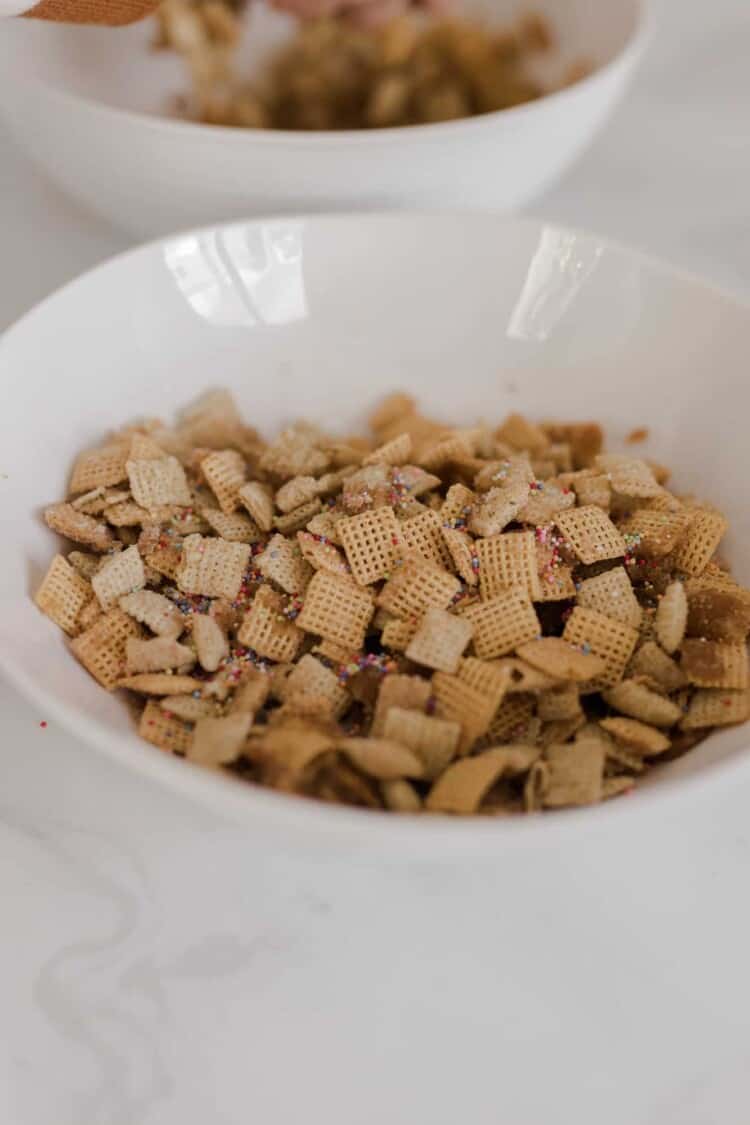 Churro Chex Mix Recipe - A Beautiful Mess