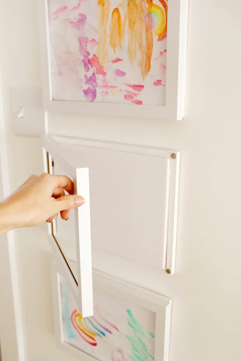 Kid's Art Frame DIY - A Beautiful Mess