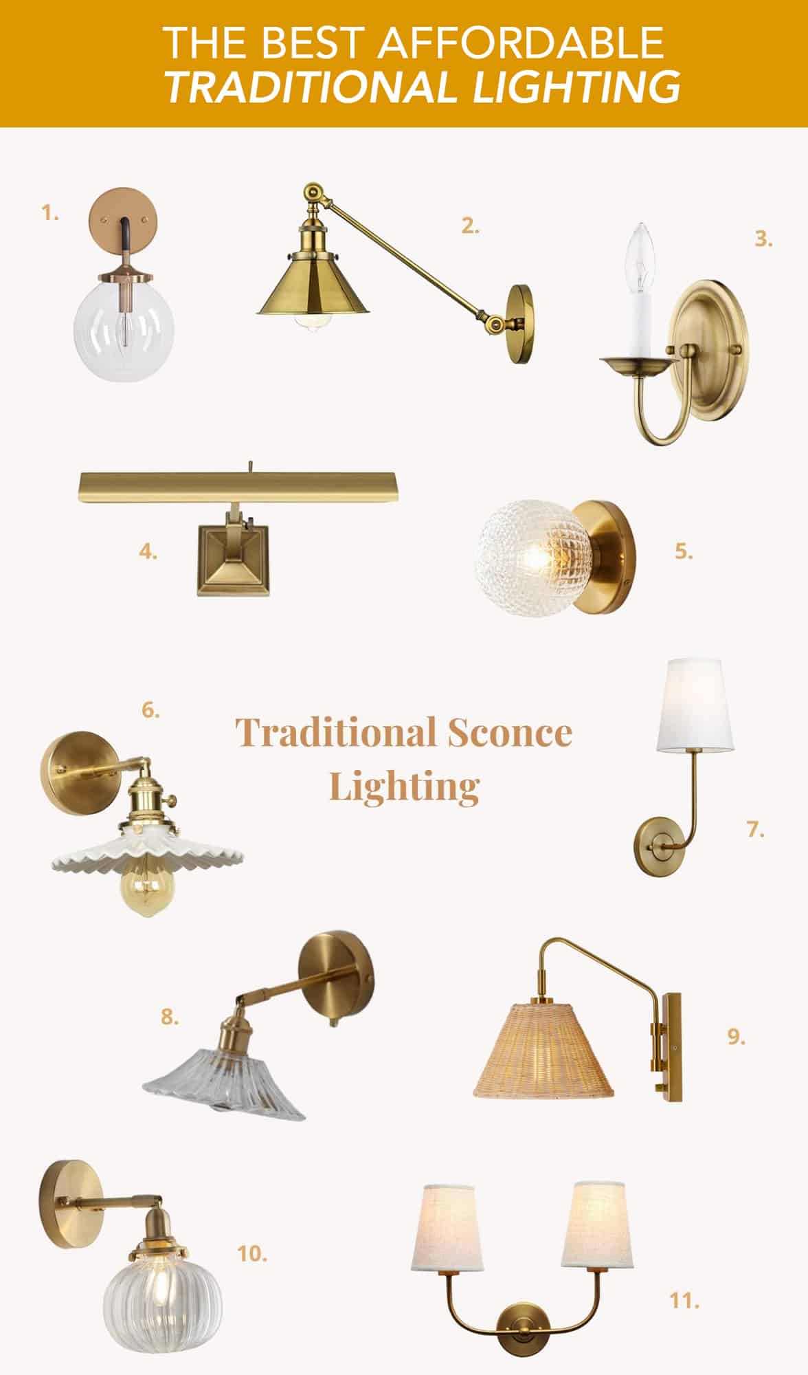 The Best Affordable Traditional Light Fixtures (For Every Room!) - A ...