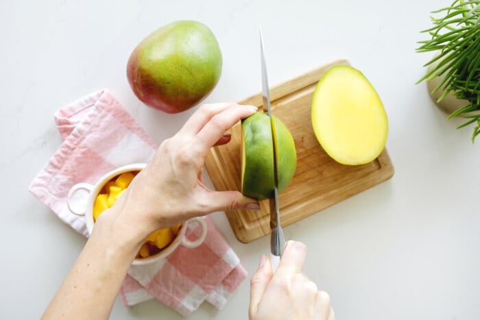 Easiest Way To Cut A Mango (With Video!) - A Beautiful Mess