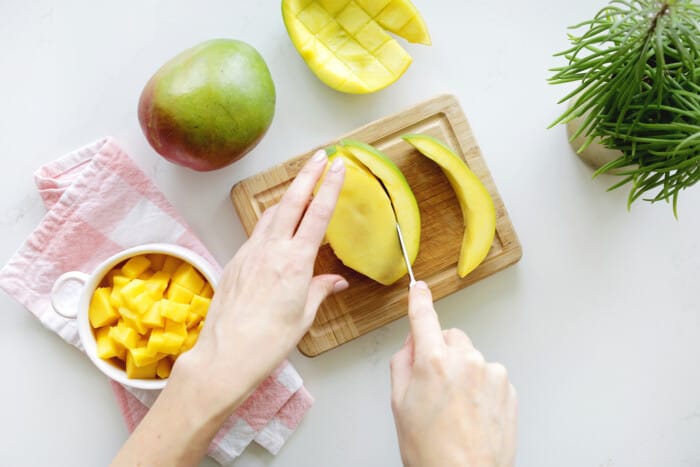 Easiest Way To Cut A Mango (With Video!) - A Beautiful Mess