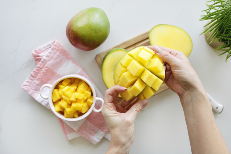 Easiest Way To Cut A Mango (With Video!) - A Beautiful Mess