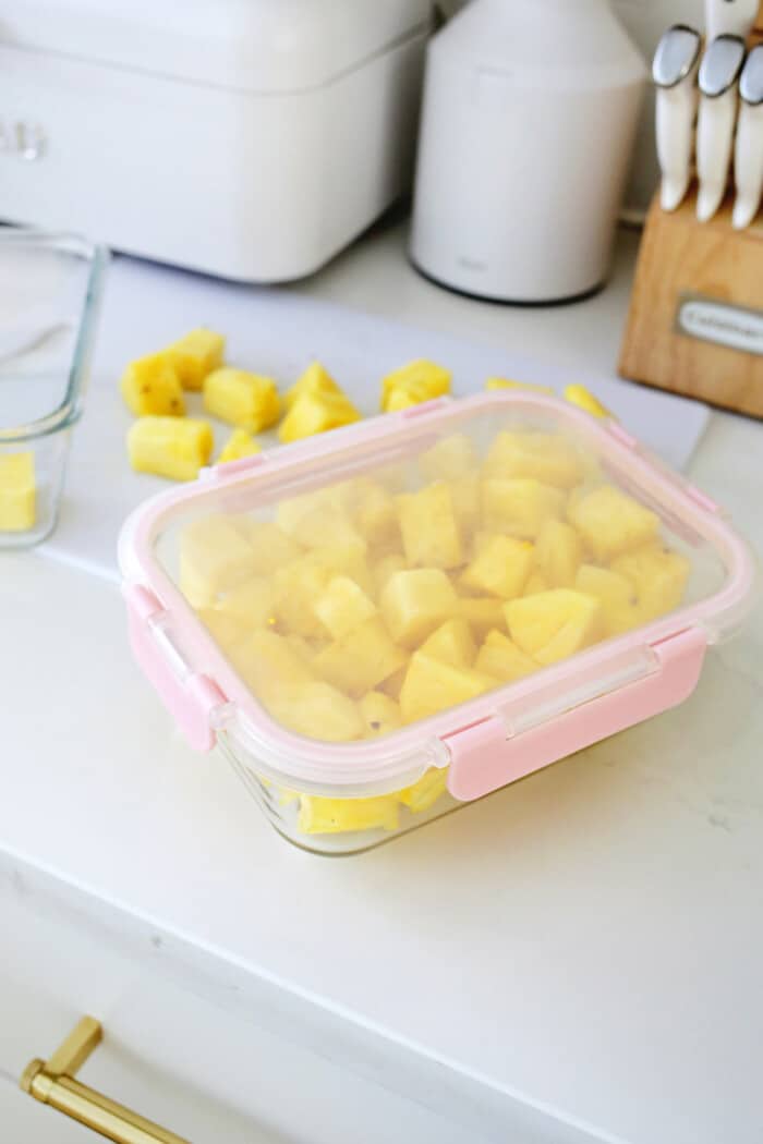 How to Cut A Pineapple (Step-By-Step With Video!) - A Beautiful Mess