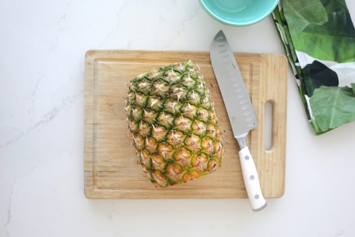 How to Cut A Pineapple (Step-By-Step With Video!) - A Beautiful Mess
