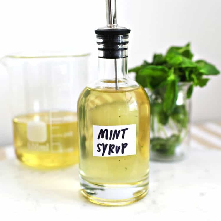 Mint Simple Syrup - A Beautiful Mess