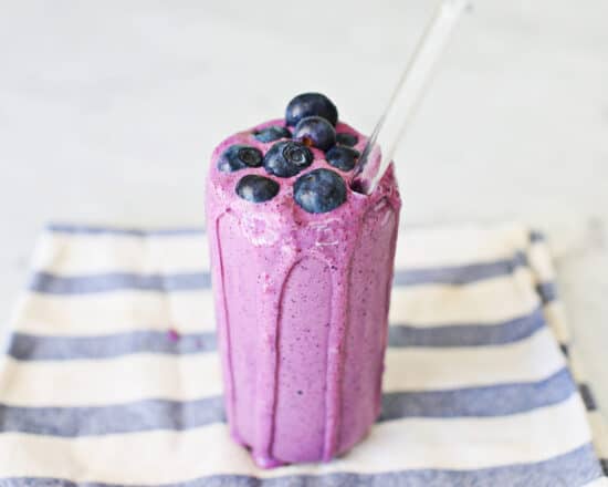 Blueberry Smoothie - A Beautiful Mess