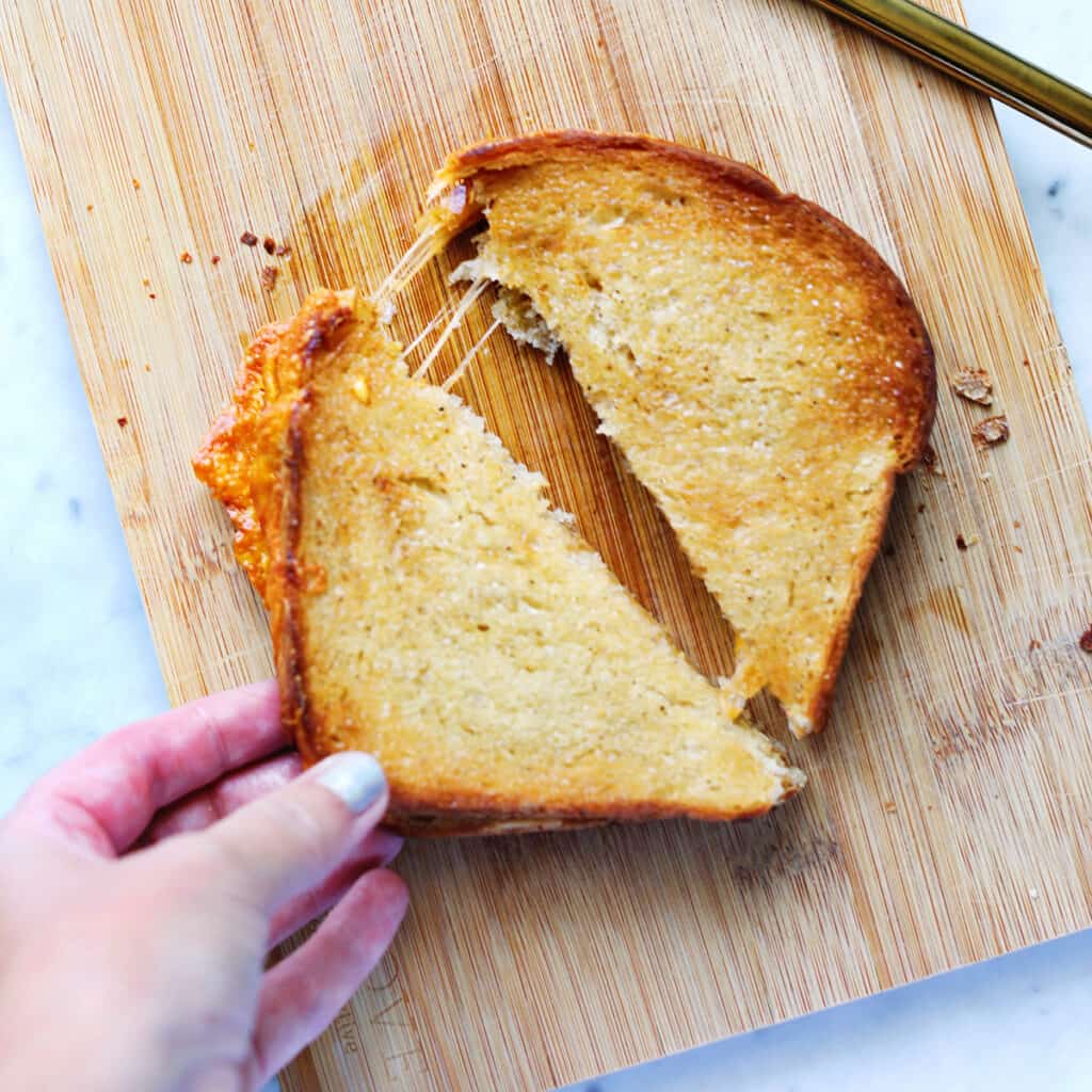 Air Fryer Grilled Cheese - A Beautiful Mess