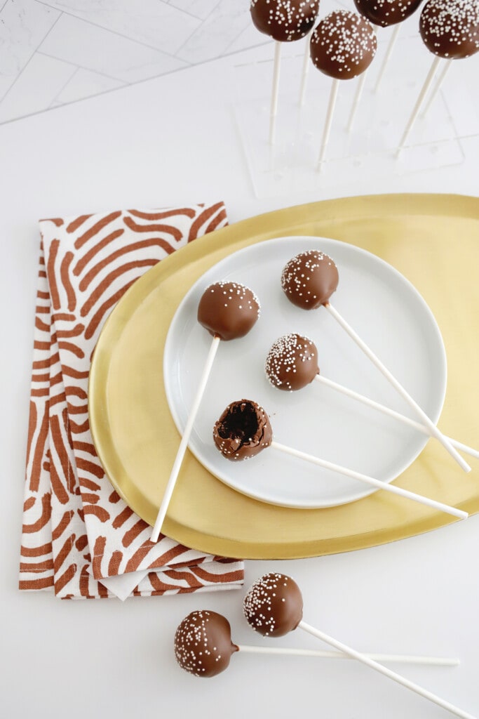 Chocolate Cake Pops - A Beautiful Mess