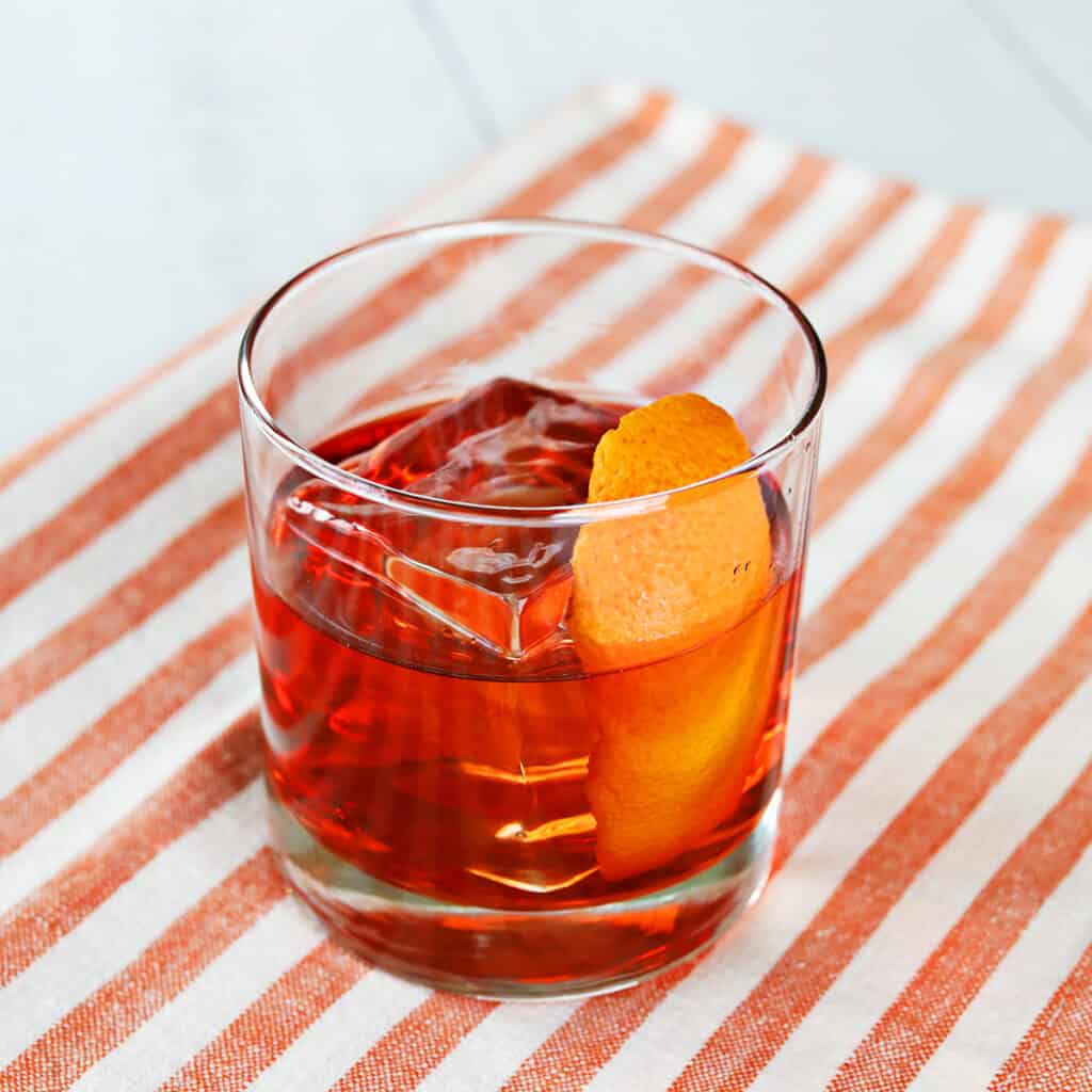 Boulevardier Cocktail - A Beautiful Mess