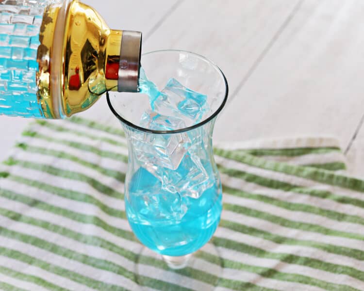 Blue Lagoon Cocktail - A Beautiful Mess