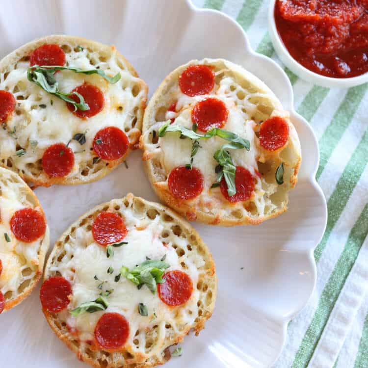 English Muffin Pizza - A Beautiful Mess