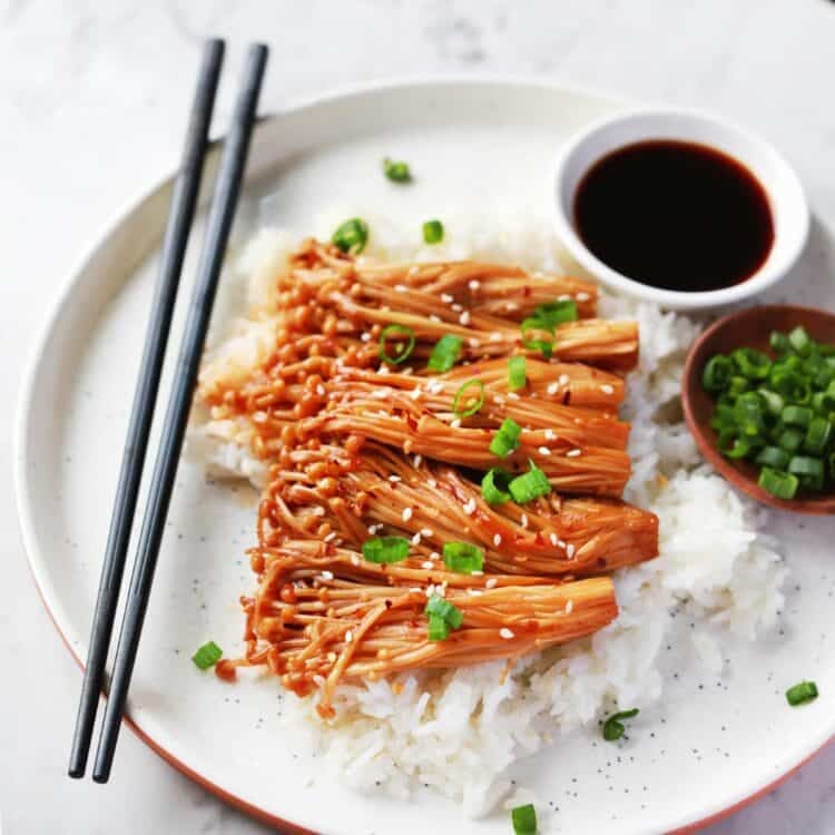 Enoki Mushrooms - A Beautiful Mess