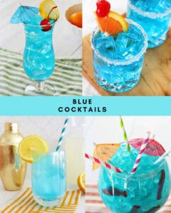 Blue Cocktails - A Beautiful Mess