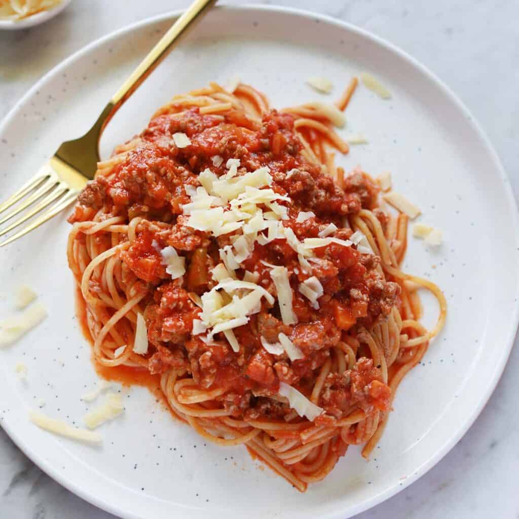 Spaghetti Bolognese - A Beautiful Mess