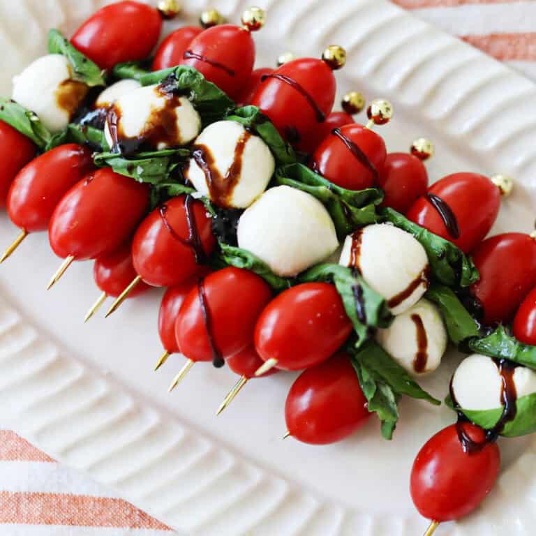Caprese Skewers - A Beautiful Mess