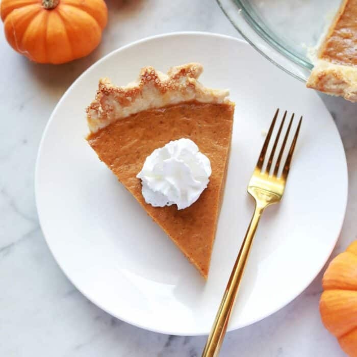 Pumpkin Pie - Only 5 Ingredients - A Beautiful Mess