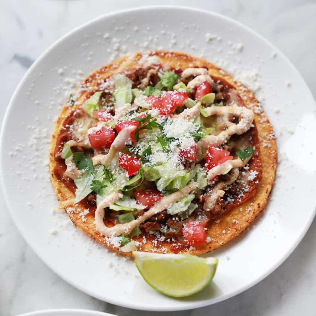Easy Homemade Tostadas - A Beautiful Mess